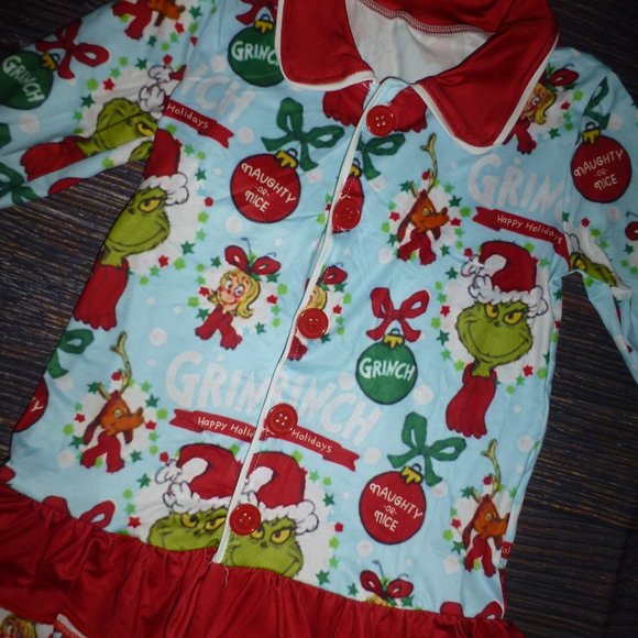 Pajamas | Dr Seuss Grinch Stole Christmas Girls Pajamas Set | Poshmark